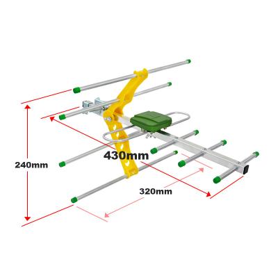 Cina 10 antenne satelliti di Hd del Yagi di DBi, un'antenna analogica all'aperto da 75 ohm TV in vendita