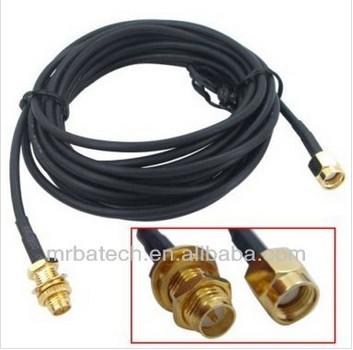 Cina Cavo del connettore dell'antenna di RG58 TV con il cavo dei connettori RG-58 di frequenza ultraelevata in vendita