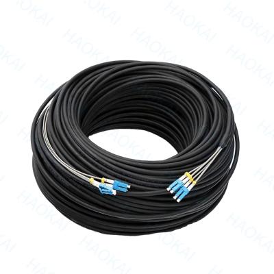 China FTTH Drop Fiber Patch Cord SC APC FC ST LC Steel Wire FRP Data Center Systems for sale