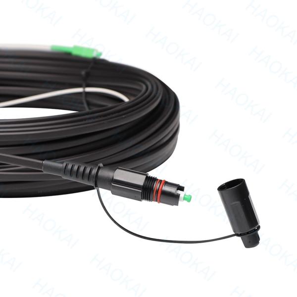 SC APC FTTA Cable à fibre optique 5,0 mm G657A2 LSZH 5M Cordon de patch noir