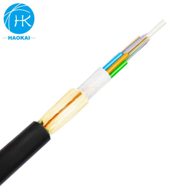 Quality Lightweight ADSS Outdoor Optical Cable All Media Self Supporting Fiber Optic for sale