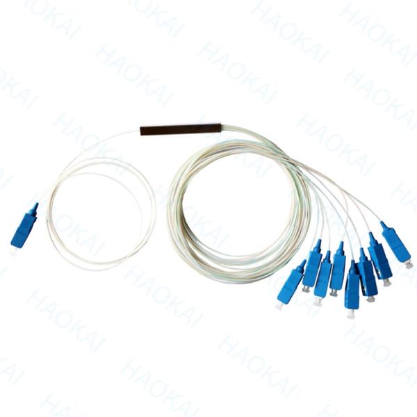 1X2 Mini Fibre PLC Splitter PBT Coupler avec connecteur SC / APC