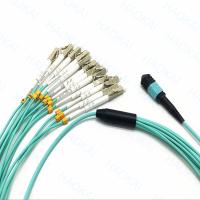 China MPO / MTP OM3 Optical Fiber Patch Cord MultimodeAssemblies For Data Centers for sale