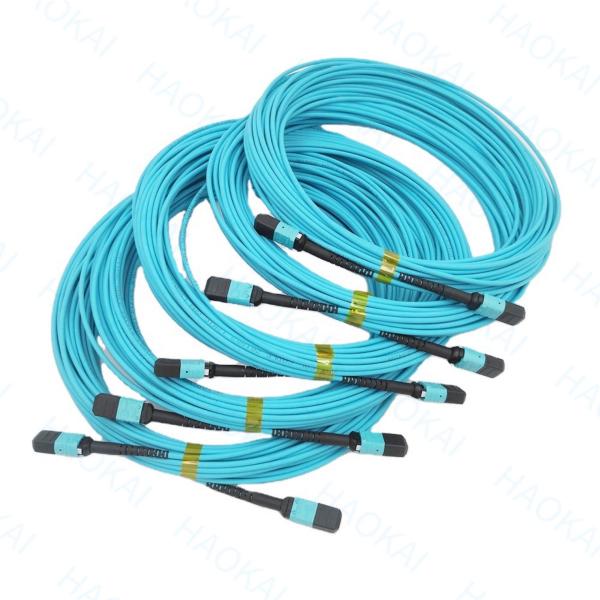 Quality Single Mode Breakout Sc Fiber Optic Patch Cord 12 Cores Duplex OS2 for sale
