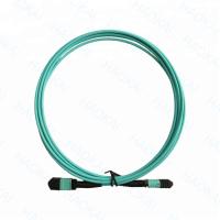 China 12core Multimode Fiber Optic Patch Cord With MPO LC Connector for sale