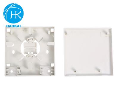 Cina 2port Indoor FTTH Faceplate Box Desktop SC LC UPC 86type Mini Fiber Optic Rosette Box in vendita
