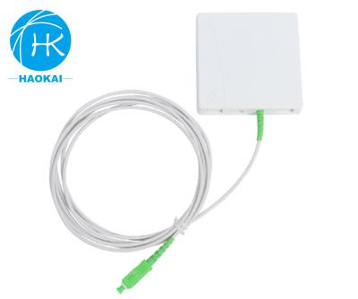 China Mural montado Mini FTTH caixa de terminação de fibra óptica SM PTO ATB caixa com rabo de porco for sale