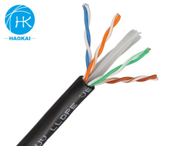 Quality Jelly Filled External LAN Cable PVC Jacket UTP CAT6 Outdoor Network Cable for sale