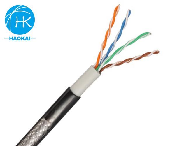 Quality HDPE Outdoor SFTP CAT5E Patch Cable LAN Ethernet Network Cable for sale