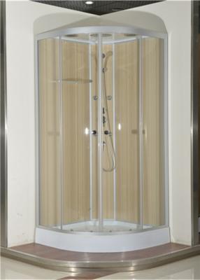 中国 Shower Cabin with White  acrylic tray 900*900*2150cm  silive   aluminium 販売のため