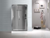 China Tempered Glass Rectangular Shower Cabins , Sliding Door Shower Cubicles for sale