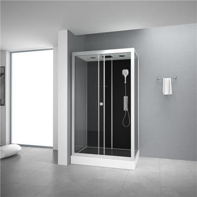 Cina Shower Cabin with White  acrylic tray 1100*800*2250cm  silive  aluminium in vendita
