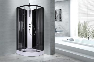 Cina Circle Quadrant Shower Cabin with white acrylic tray and roof 85X85X225cm in vendita