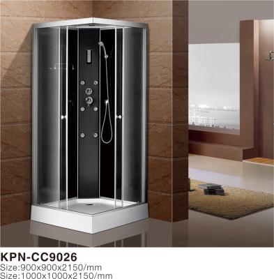 Cina Shower Cabin with White  acrylic tray 900x900x2150mm  silive  aluminium in vendita