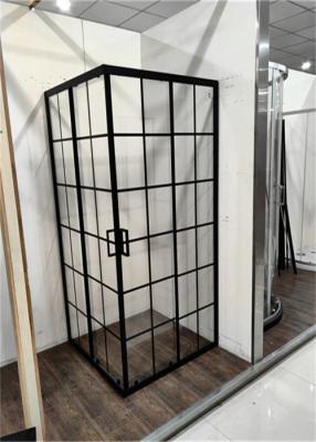Cina Shower Cabins , Shower Units 900 X 900 X 1900 mm square  black aluminum in vendita