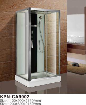 中国 Corner Installation Glass Shower Cabin 1100*900*2100mm in chrome  with Frame 販売のため
