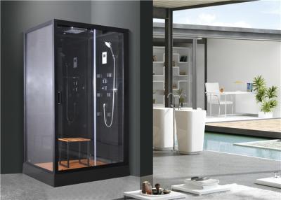 中国 浴室のシャワーの小屋、象限儀のシャワーの単位アルミニウム1100 x 800 x 2250のmmの黒 販売のため