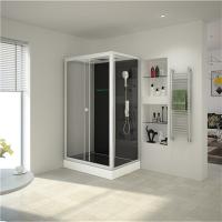 China Rectangular Free Standing Quadrant Shower Cubicles With Transparent Tempered Glass Fixed Panel for sale