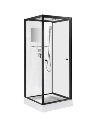 Cina Cabina della doccia del vetro trasparente temperata 4mm del quadrato della porta del perno con il vassoio acrilico bianco in vendita