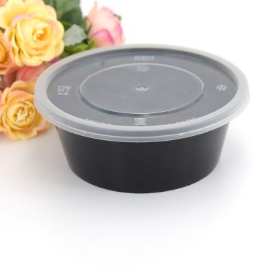 China Custom Clear Round Plastic Disposable Reusable Fruit Salad Reusable Bowl Microwavable With Lid for sale