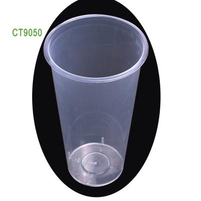 China Wholesale Custom Affordable Price Single Wall Restaurant Food Grade Plastic Clear Disposable Cups for sale
