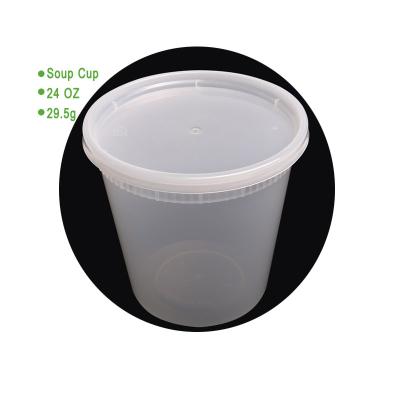 China Restaurant Single Wall Professional Custom Cheap Catering Disposable Eco-Friendly Design Soup Plastic Cups for sale