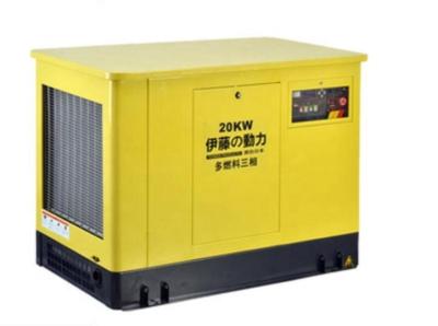 Cina Generatore di benzina a gas naturale a GPL da 20 kW con avvio elettrico e tensione nominale di 380 V in vendita
