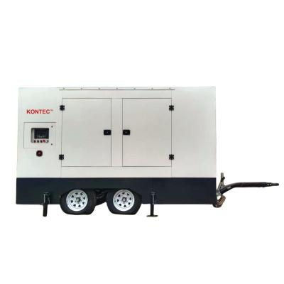 China 250kVA 200kW box trailer generator met afstandsbediening in het Russisch Te koop
