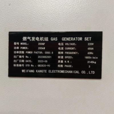 China Gerador de gás natural de 250 kW com eficiência de arranque remoto à venda