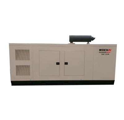 China Potencia continua 350kva 280KW Generador de gas natural Weichai para funcionamiento silencioso en venta