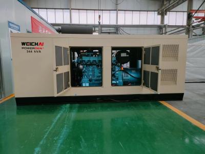 中国 連続電源 350kva 280KW 静かな動作のためのウェイチャイ天然ガス発電機 販売のため
