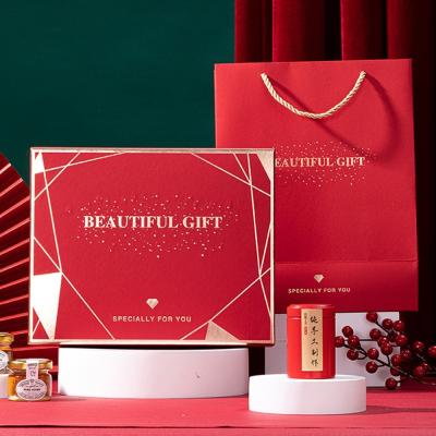China Bruidsmeisje die van het Handcrafted het Harde Karton Rode Giftdozen met Deksels verpakken Te koop