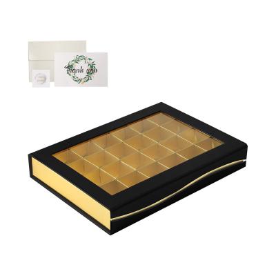 China 24 Cavities Custom Chocolate Sweet Gift Boxes Packaging With Window for sale