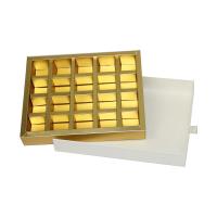 China Red 4cm Height Chocolate Gift Packaging Boxes , Printed Chocolate Boxes 20 Cavity for sale