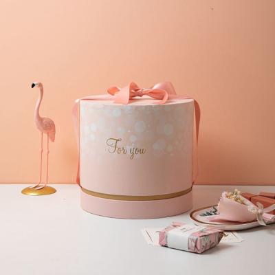 China Carimbo quente cilíndrico da folha de ouro da caixa de papel da altura 19cm do diâmetro 20cm à venda