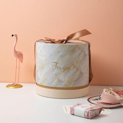 China Carimbo quente cilíndrico da folha de ouro da caixa de papel da altura 19cm do diâmetro 20cm à venda