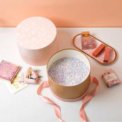 China Carimbo quente cilíndrico da folha de ouro da caixa de papel da altura 19cm do diâmetro 20cm à venda