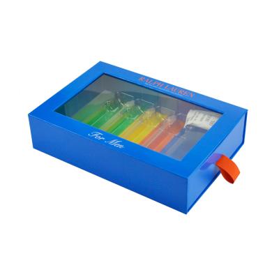 China OEM Welkome de Giftdozen van het 4 Stukkenparfum. Met de hand gemaakte Dozen van de dia de Open Gift Te koop
