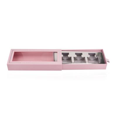 Cina Bespoke Logo PMS Color Perfume Gift Boxes Slide Out With PET Insert in vendita