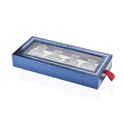 Cina Bespoke Logo PMS Color Perfume Gift Boxes Slide Out With PET Insert in vendita