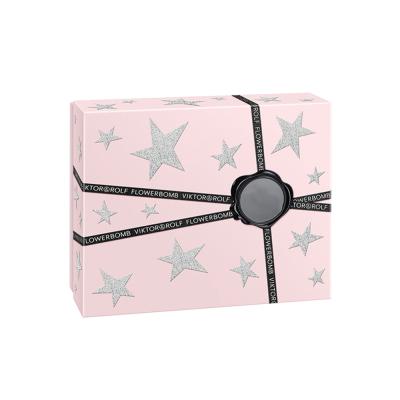 China Roze Tweedelig Deksel van de Dozen van de Parfumgift met 2 Holtentussenvoegsel Te koop