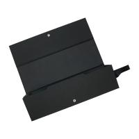 China Customizable Snap Closure Folding Gift Boxes With Handle Matt Black for sale