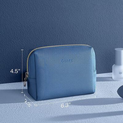 Cina Borsa cosmetica portatile di trucco dei blu navy, sacchetto cosmetico impermeabile a 6,3 pollici in vendita