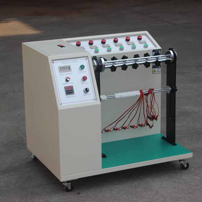 Wire Bending Test Machine in operation