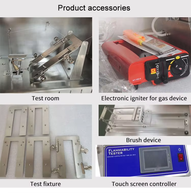 45 Degree Flammability Tester Close-up