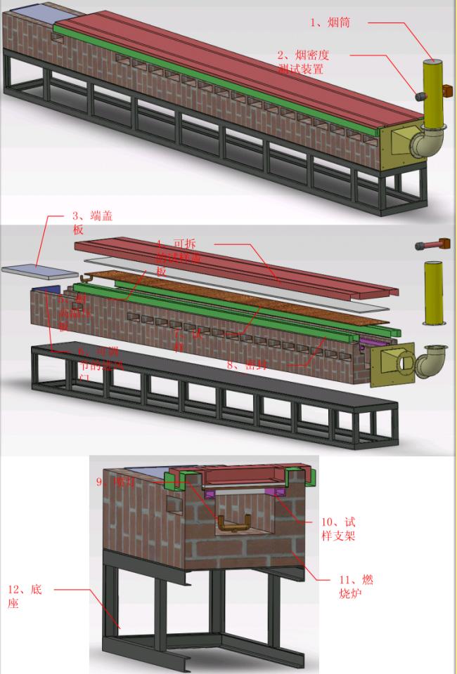 Building Materials Surface Burning Characteristics Test Apparatus