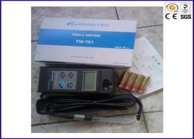China Magnetic Field Strength Meter , Tesla Gauss Meter With Axial Type Probe for sale