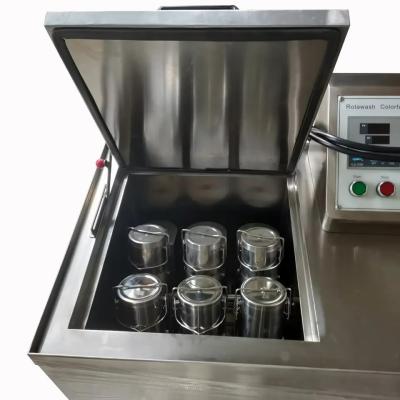 China Stock Rotawash Colour Fastness Test Machine For Fabric Washing Colour Fastness Water Color Fastness Tester for sale