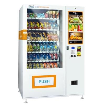 China Smart snack and drink vending machine multi-pay ads remote control great for sale