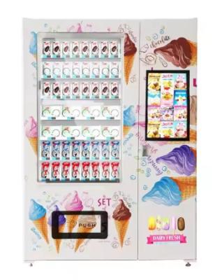 China Automatic Ice Cream Vending Machine Variety of Flavors Eye - catching Design for sale